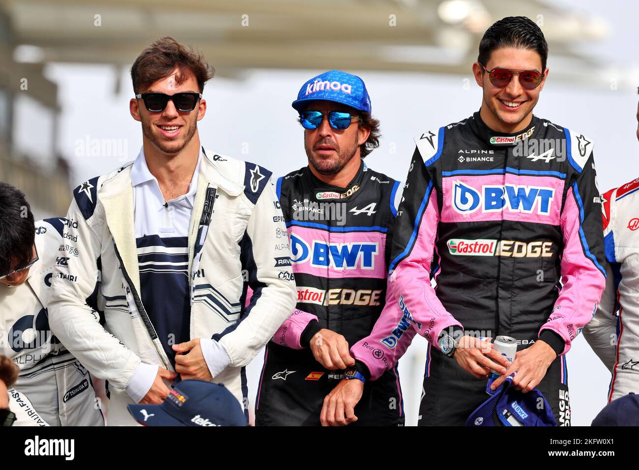 Yas Marina Circuit, Abu Dhabi, 20/11/2022, (L to R): Fernando Alonso ...
