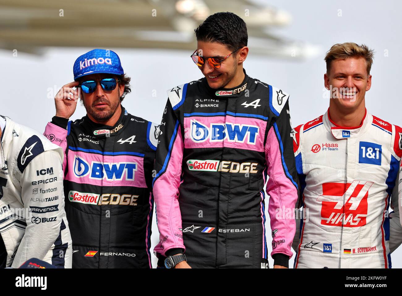 Yas Marina Circuit, Abu Dhabi, 20/11/2022, (L to R): Fernando Alonso ...