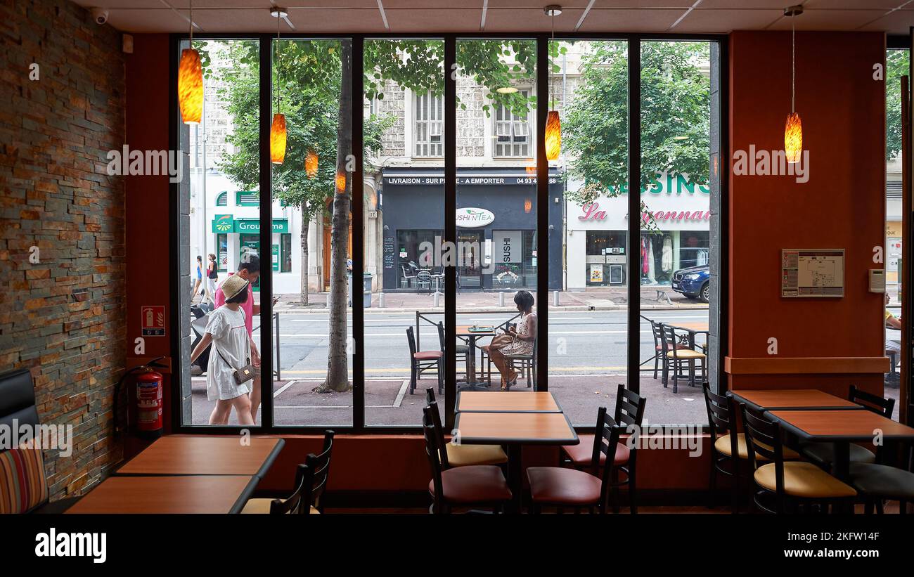Inside Subway Restaurant Interior
