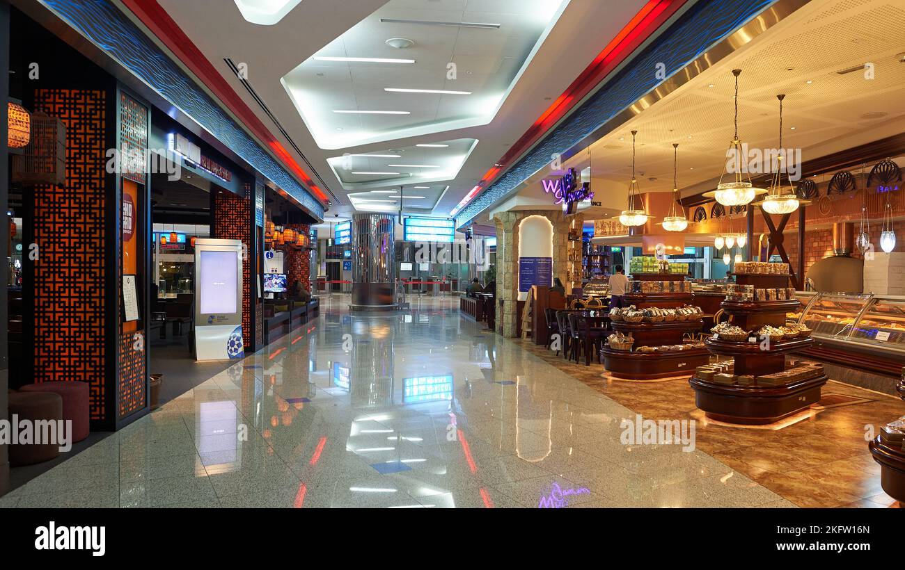 DUBAI, UAE - SEPTEMBER 08, 2015: entrance to Cho Gao restaurant and ...