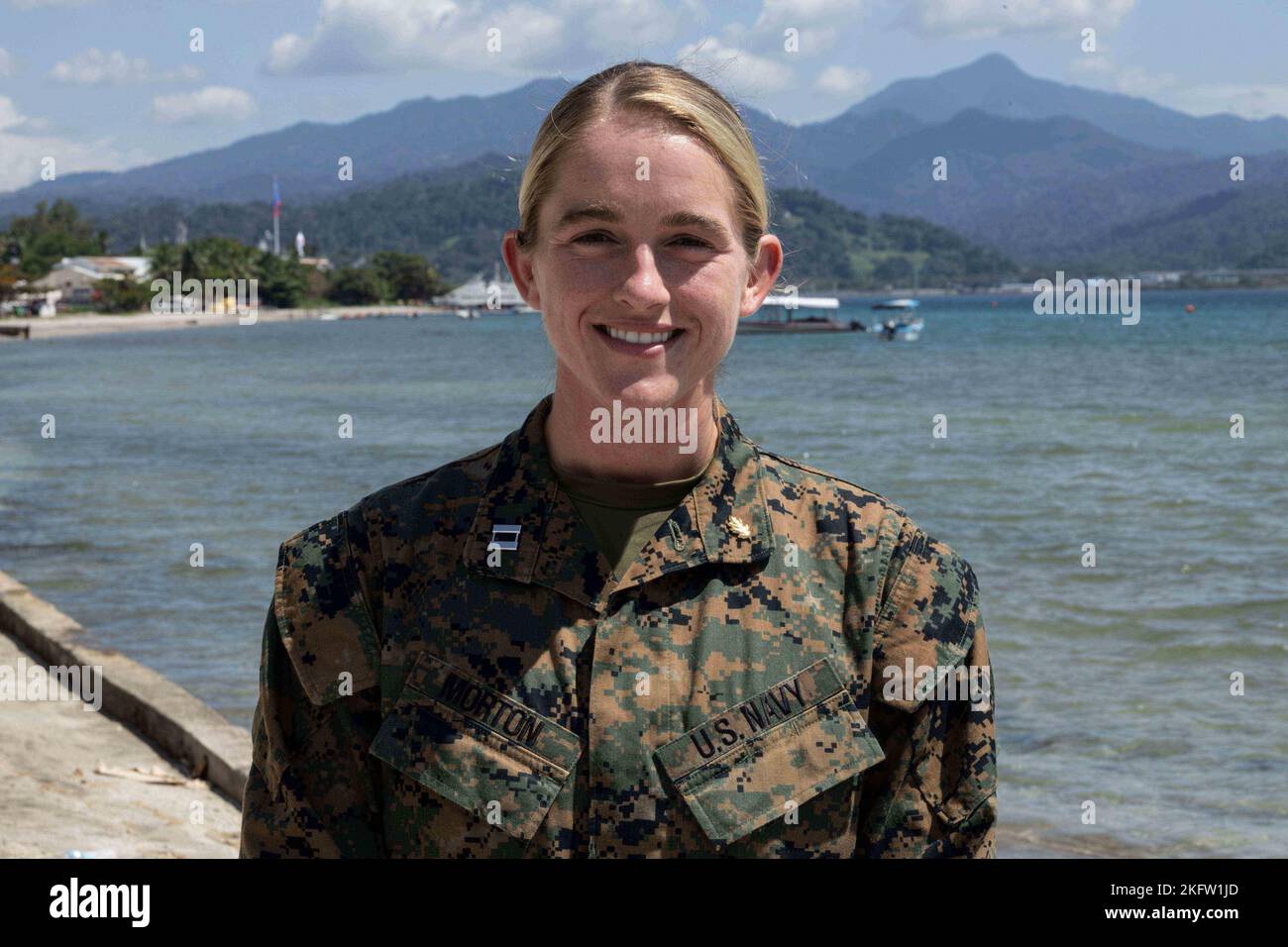 U.S. Navy Lt. Katelyn Morton, an emergency trauma nurse with 3d Medical ...