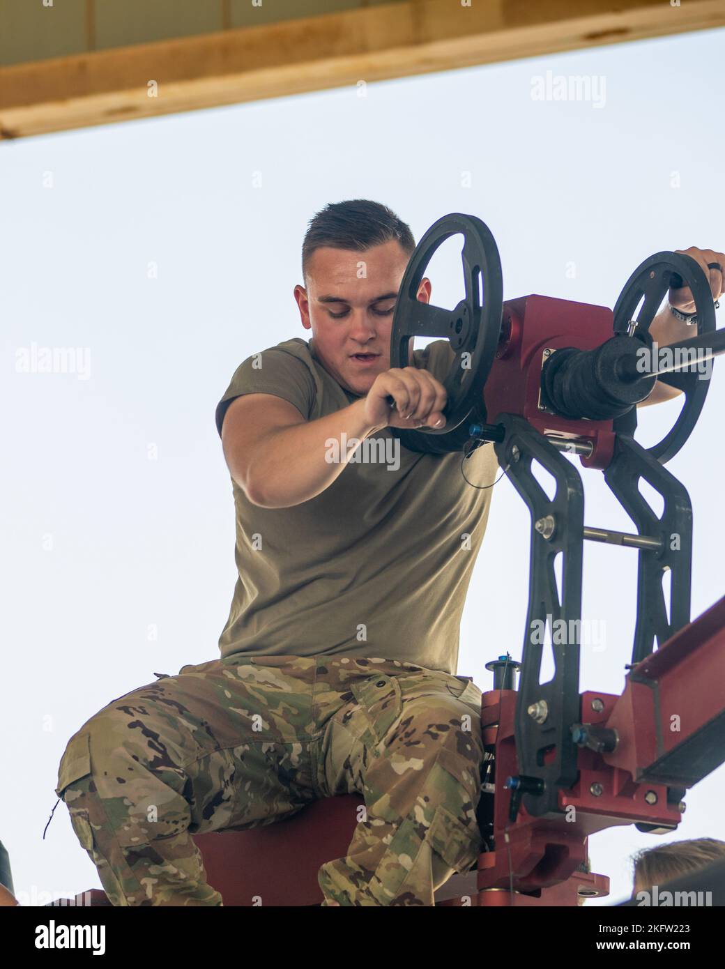 U.S. Army Soldiers from the 36th Combat Aviation Brigade conduct an ...