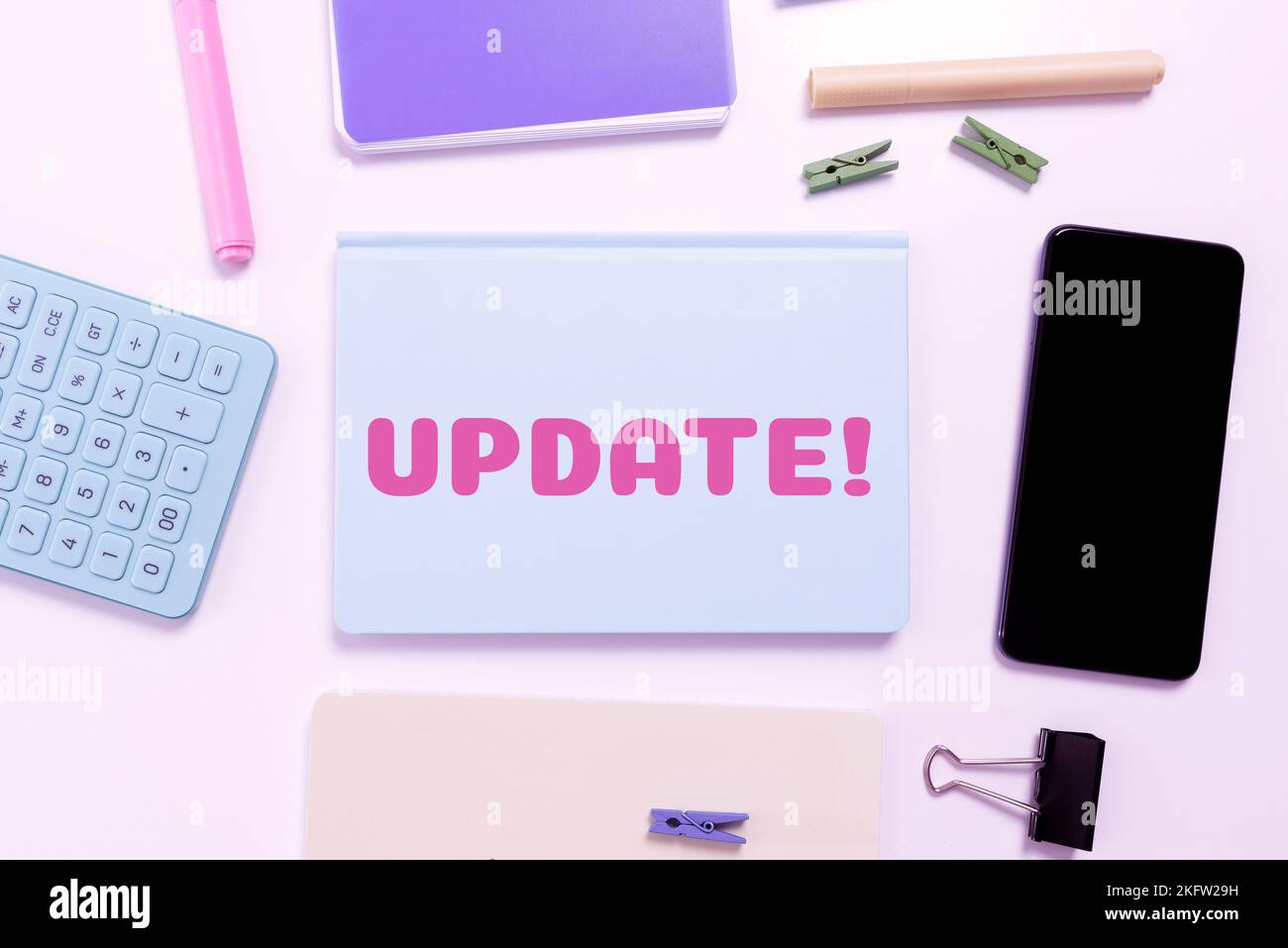 Inspiration showing sign Update. Internet Concept Up to date Make ...