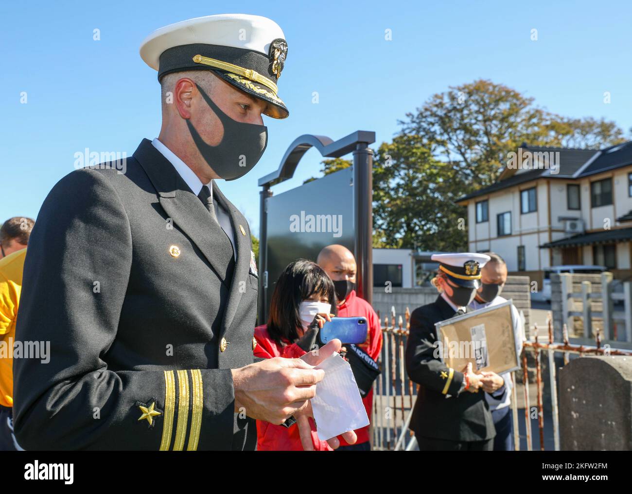 HAKODATE, Japan (Oct. 8, 2022) Cmdr. Marcus Seeger, commanding officer ...
