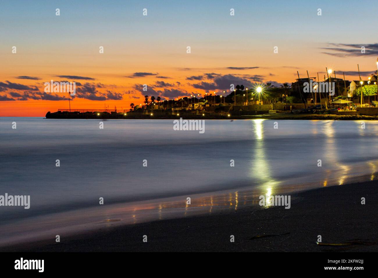Shoreline waves in modica beach hi-res stock photography and images - Alamy