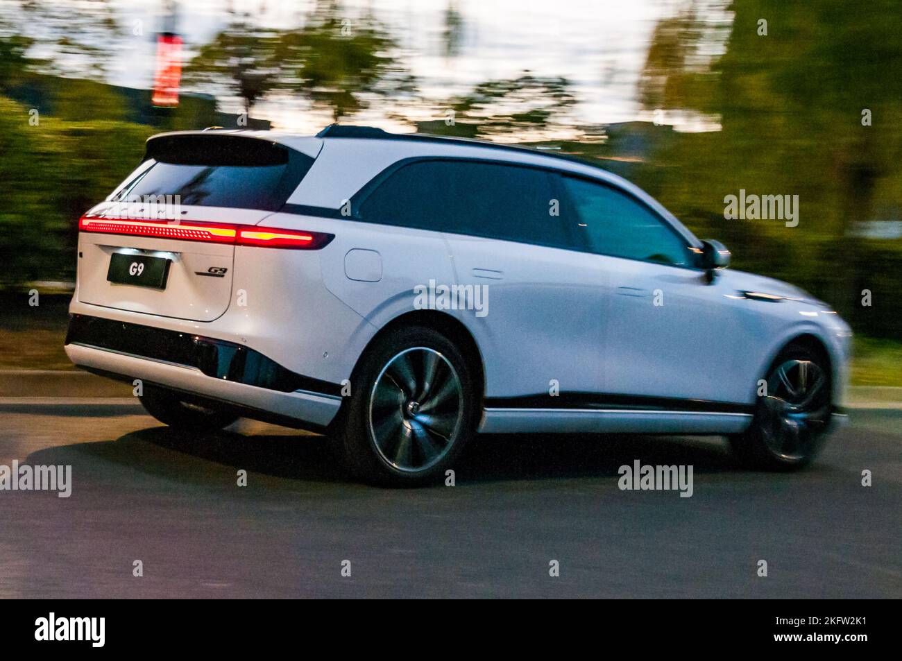Long range 4WD performance version of the XPeng G9 electric SUV being ...