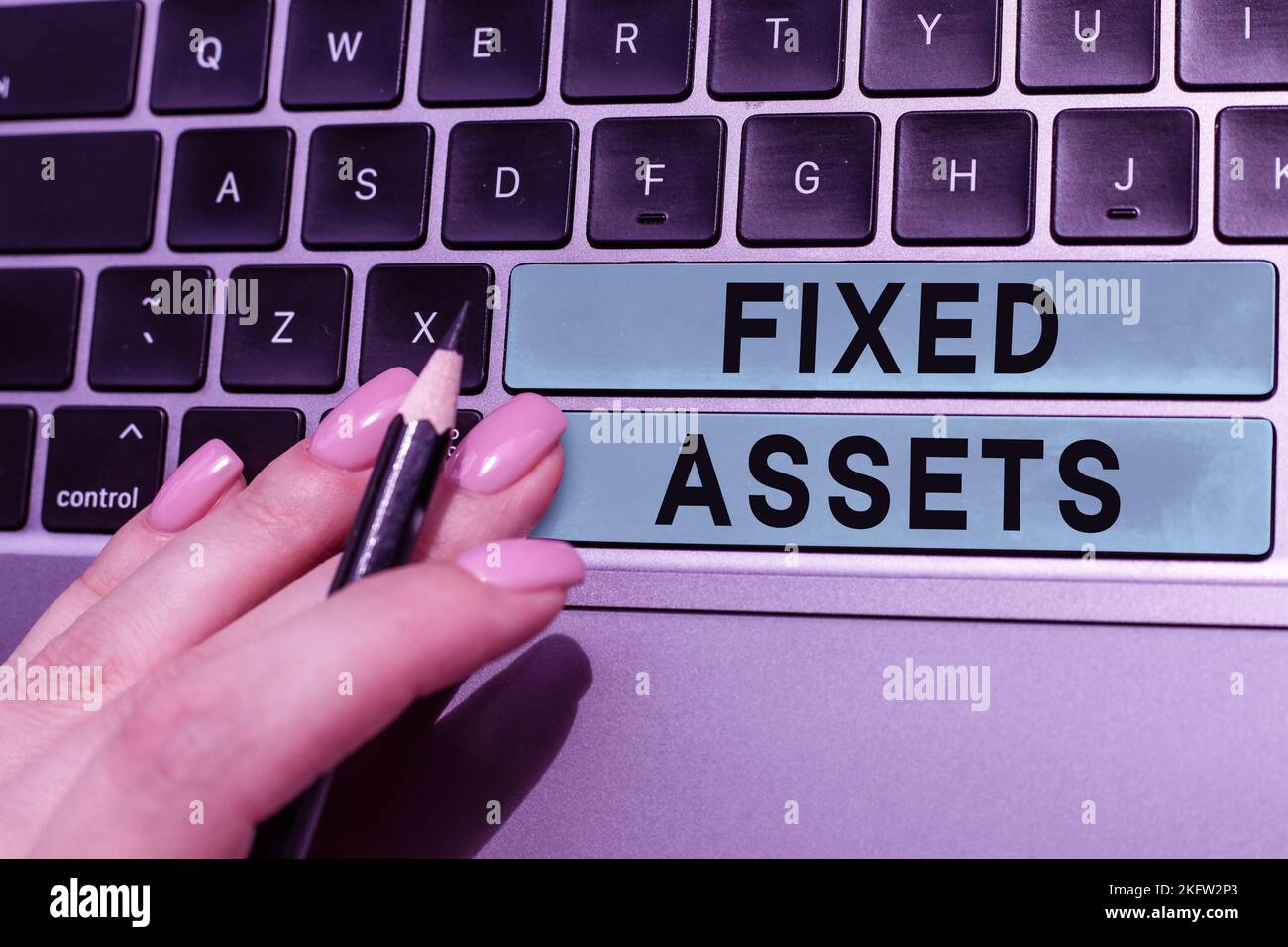 Conceptual display Fixed Assets. Word for long-term tangible piece of ...