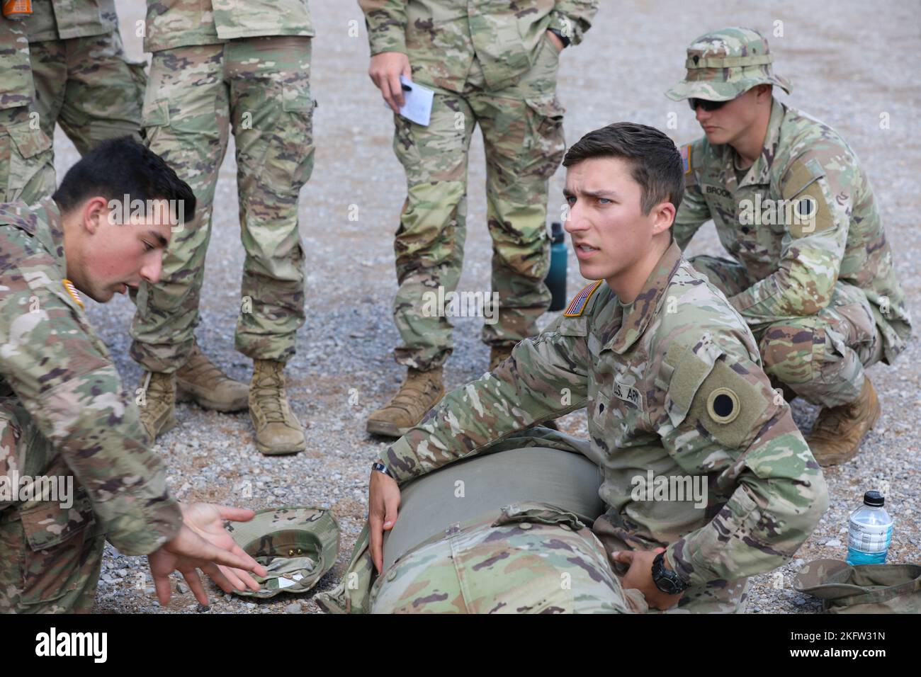 U.S. Army Spc. Kyle Card, a combat medic specialist assigned to 1st ...
