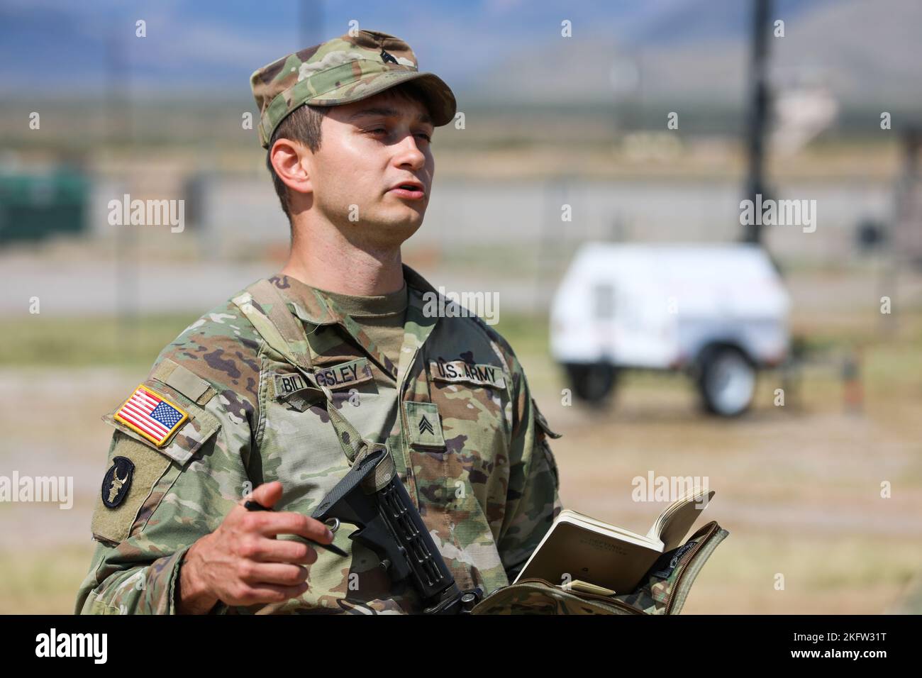 U.S. Army Sgt. Jerry Billingsley, 1st Battalion, 145th Infantry ...