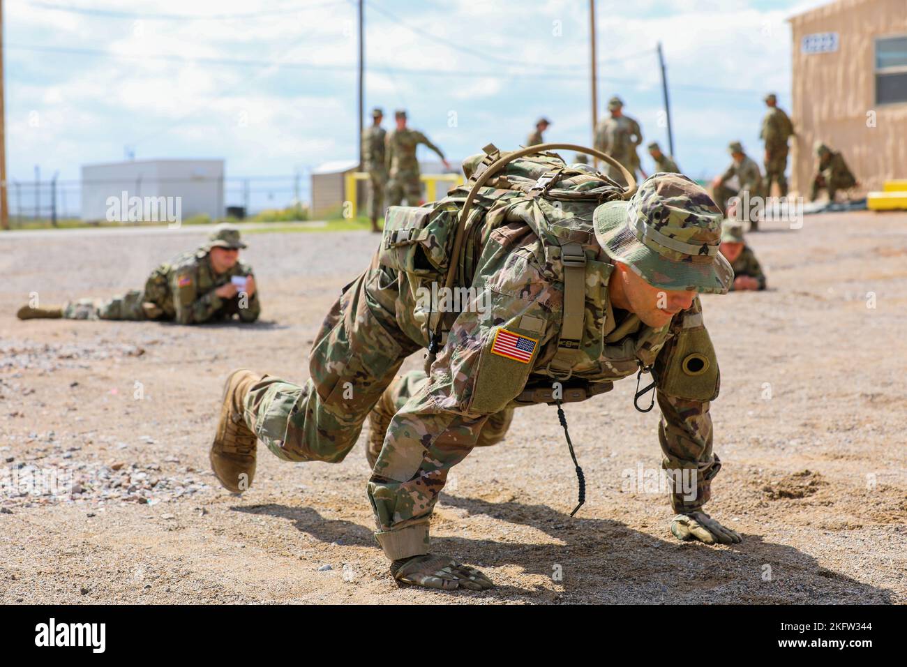 U.S. Army Sgt. Raven Azure, an infantryman assigned to 1st Battalion ...