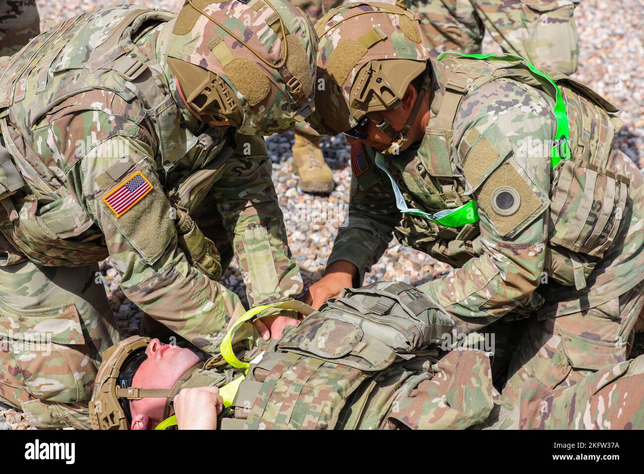 U.S. Army Soldiers assigned to the 37th Infantry Brigade Combat Team ...
