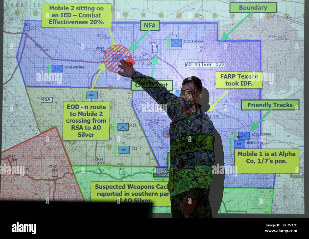 U.S. Marine 1st Lt. Winn Howard with the 11th Marine Expeditionary Unit ...