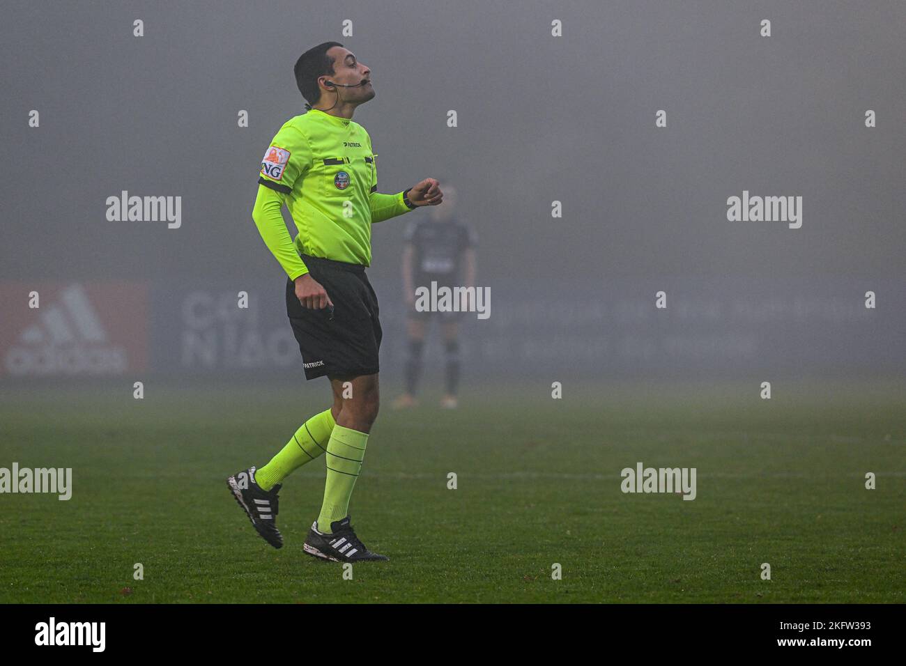 referee Mehdi Sayoud pictured during a female soccer game between ...