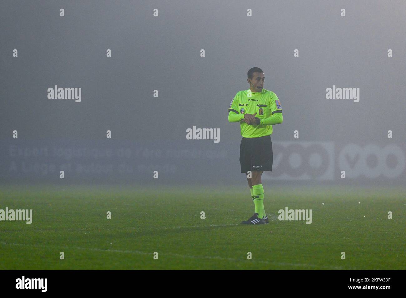 referee Mehdi Sayoud pictured during a female soccer game between ...