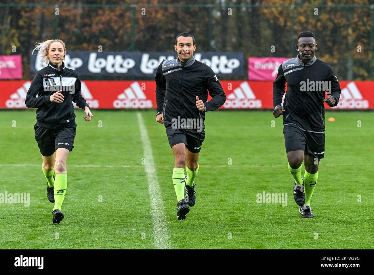 assistant referee Melissa Lejear , referee Mehdi Sayoud , assistant ...