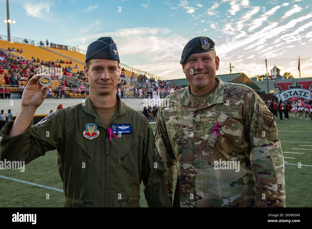 U.S. Air Force Col. Russell P. Cook, 23rd Wing commander, and Chief ...