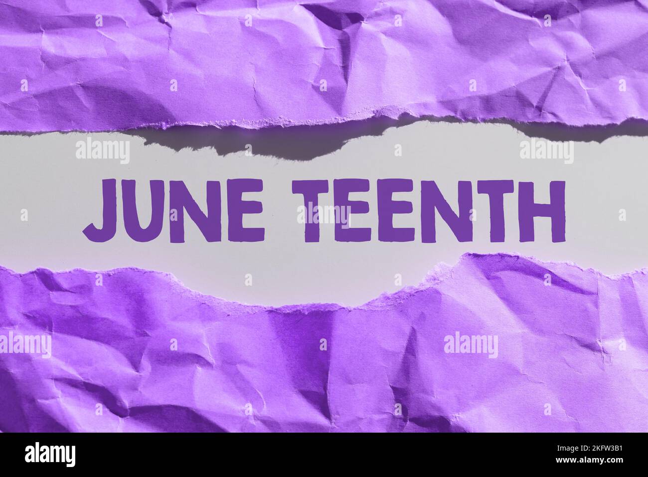 Conceptual caption June Teenth. Word for legal holiday in the United ...