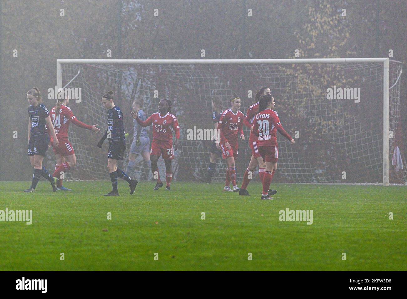 Welma Fon (22) of Standard scores 1-0 and Standard can celebrate during ...