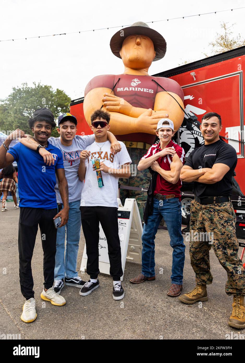 U.S. Marine Corps Sgt. Andrew Pinto, a recruiter with Recruiting Sub ...