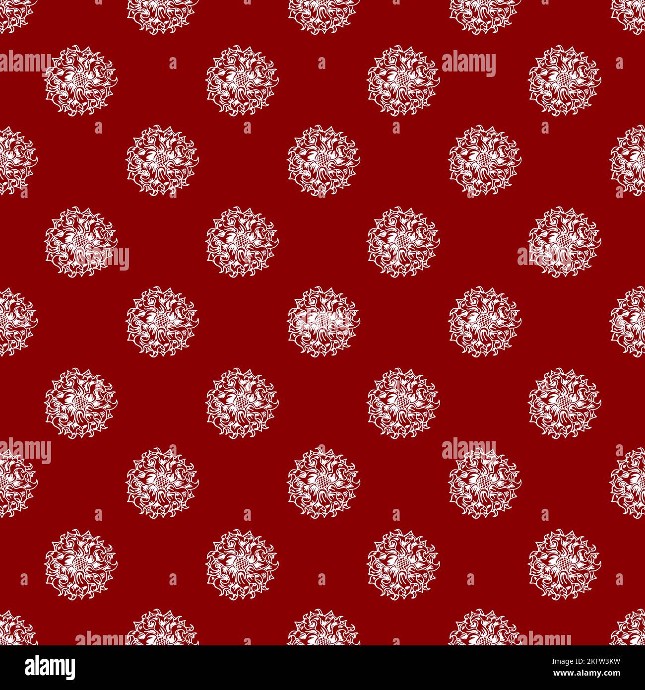 Seamless pattern in the trendy red color of 2023. The tiles can be ...