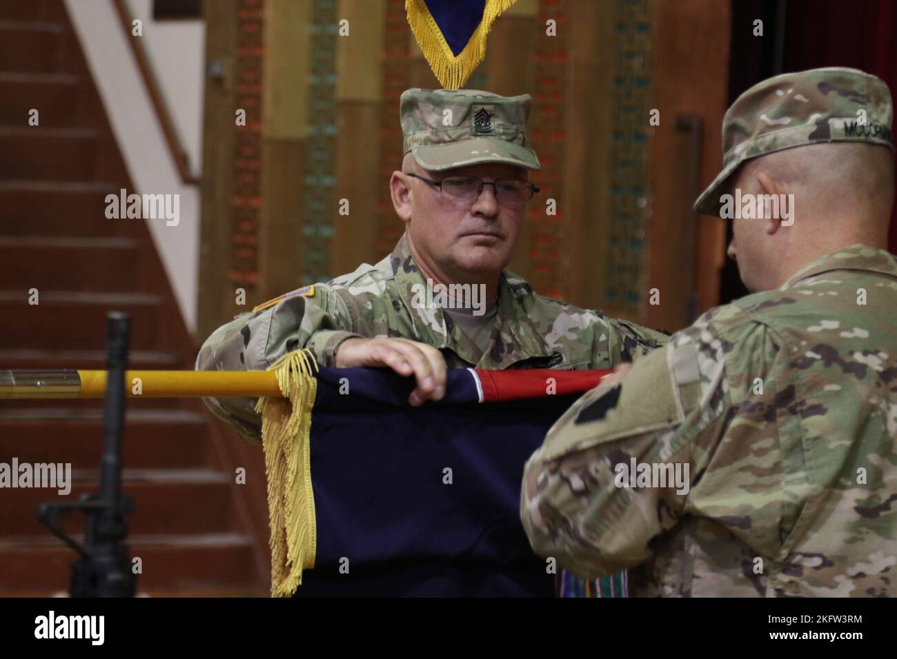 U.S. Army Command Sgt. Maj. Randall Pritts, senior enlisted leader of ...