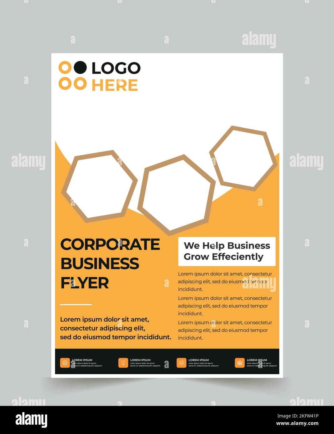 Professional business flyer template hi-res stock photography and ...