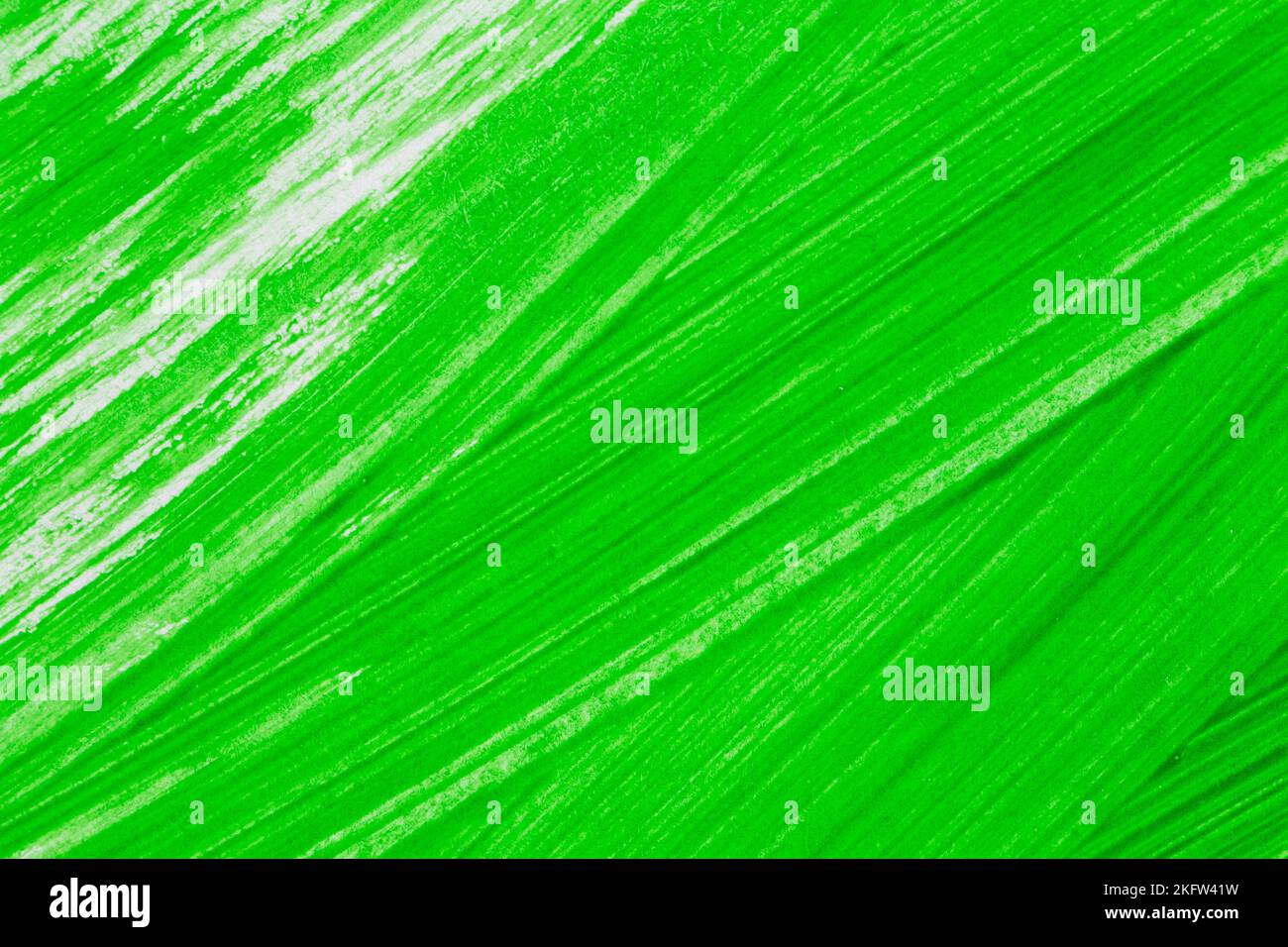 acrylic green paint texture background hand made brush on paper Stock ...