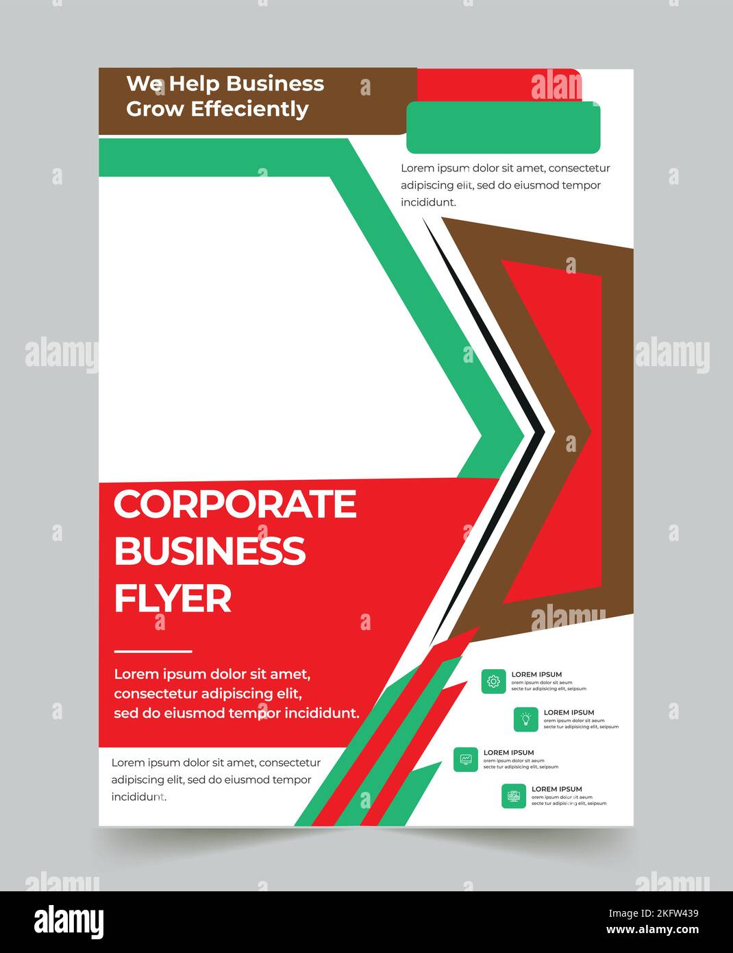 Professional business flyer design template for business Stock Vector ...
