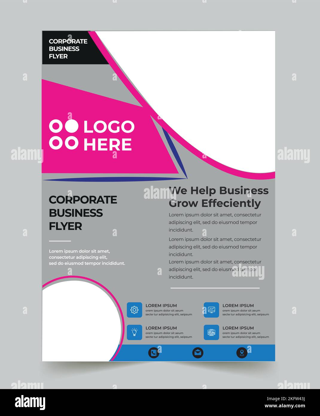 Professional business flyer design template for business Stock Vector ... Professional business flyer design template for business Stock Vector ...