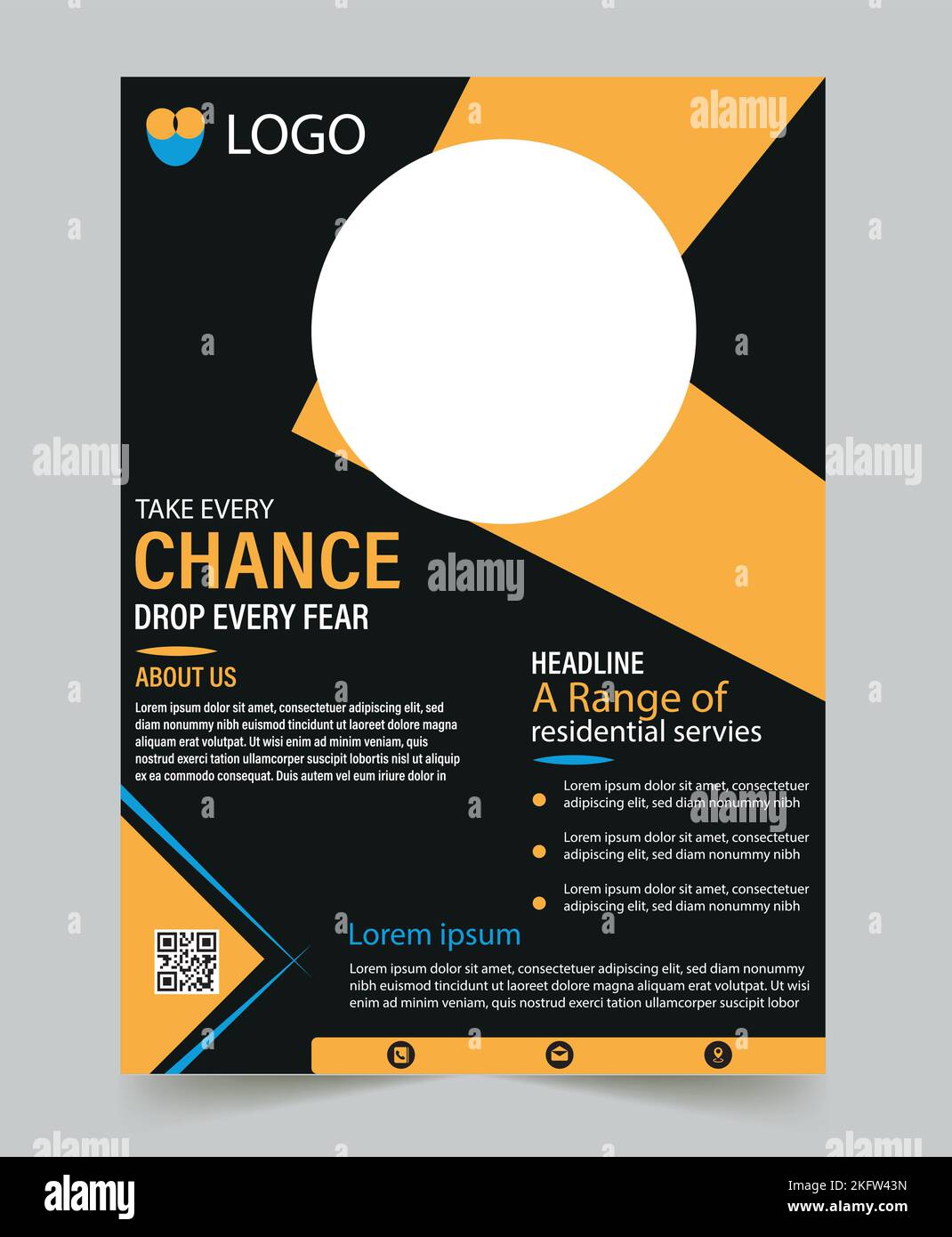 Professional business flyer template hi-res stock photography and ...