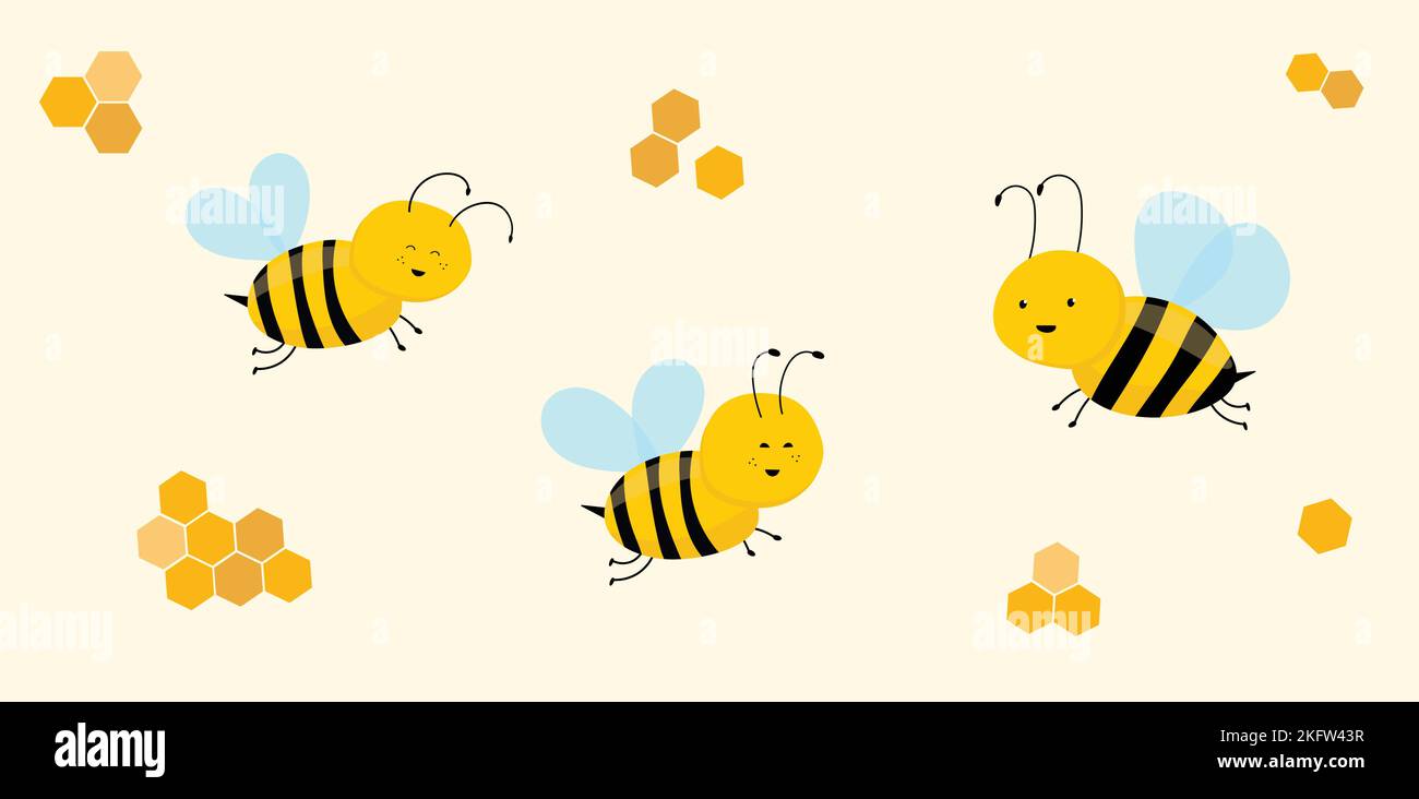 Cartoon bees design Stock Vector Image & Art - Alamy