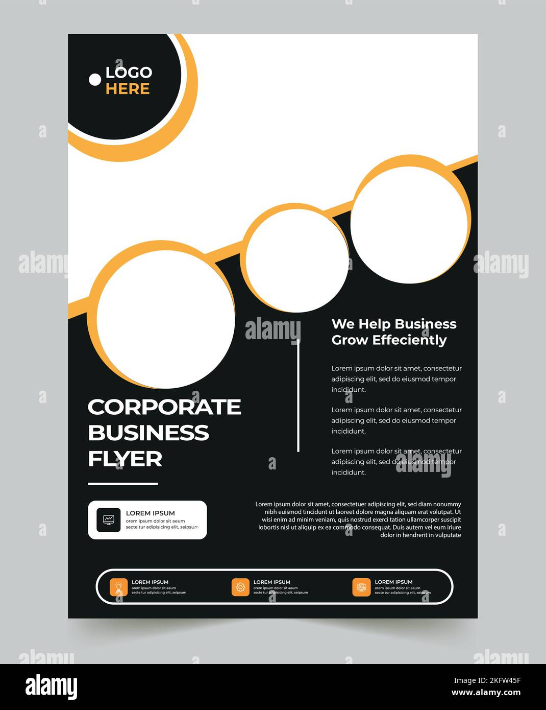 Professional business flyer design template for business Stock Vector ...