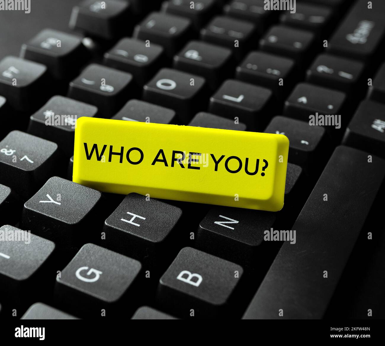 Inspiration showing sign Who Are You. Word Written on Identify yourself ...