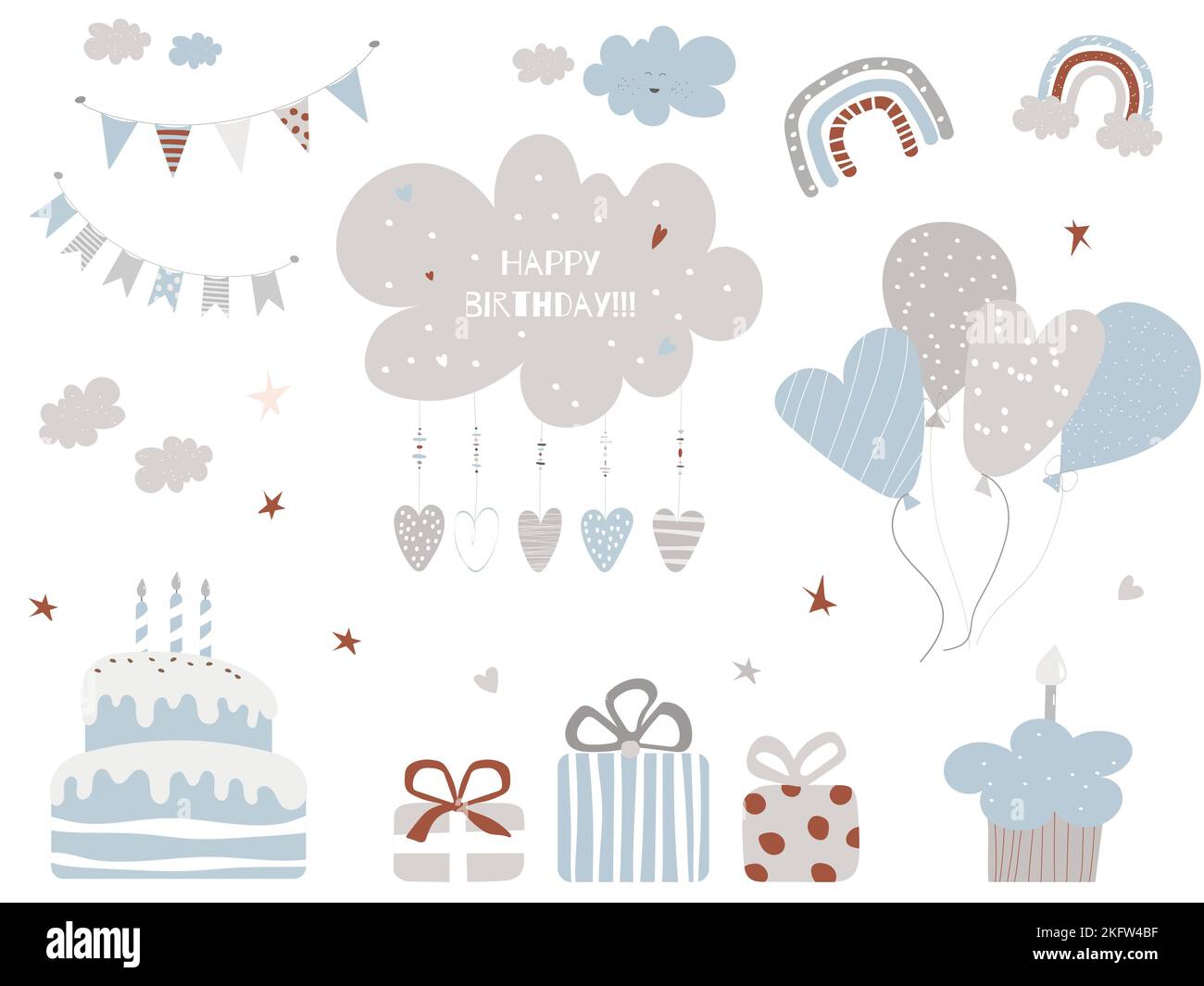 Birthday baby vector Stock Vector Image & Art - Alamy
