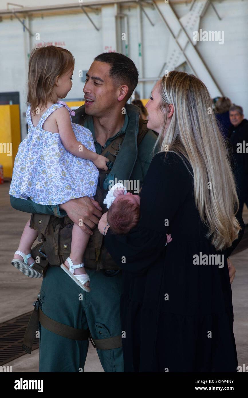 U.S. Marine Corps Maj. Kenneth Mateo, a CH-53E pilot assigned to the ...