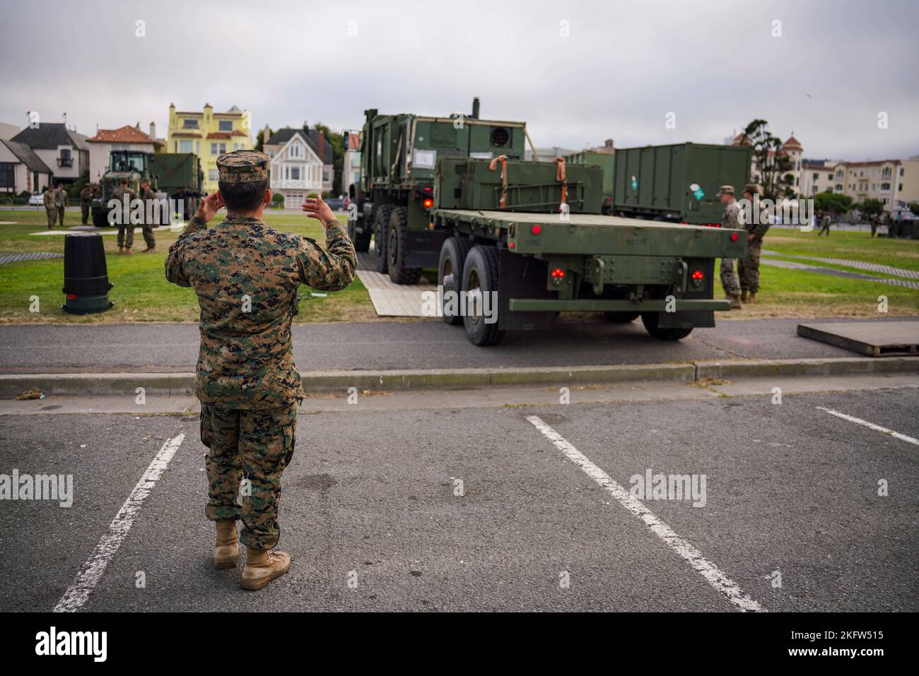 SAN FRANCISCO (Oct. 9, 2022) – A Marine assigned to Combat Logistics ...