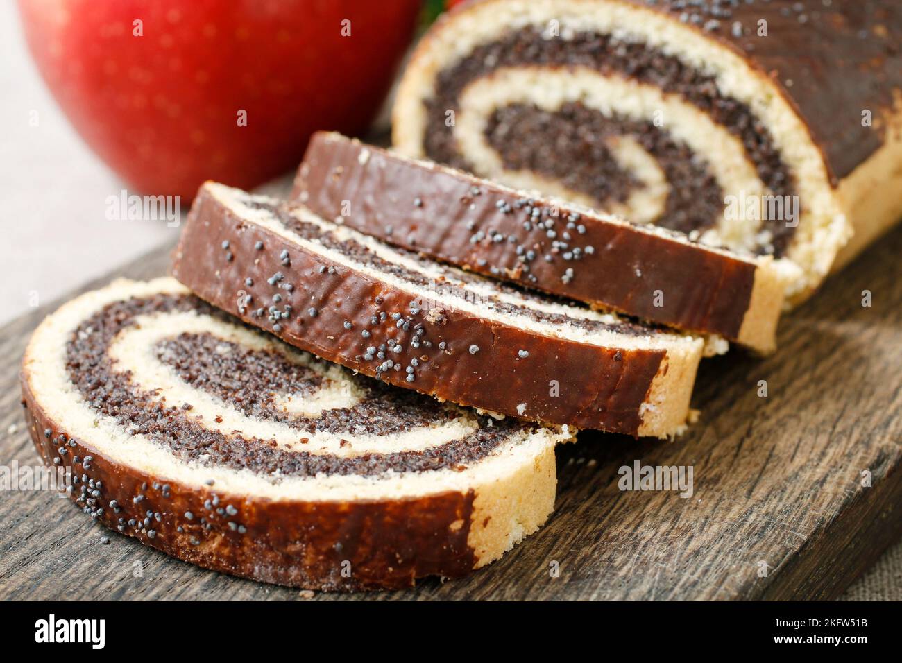Festive poppy seed cake. Party dessert Stock Photo - Alamy