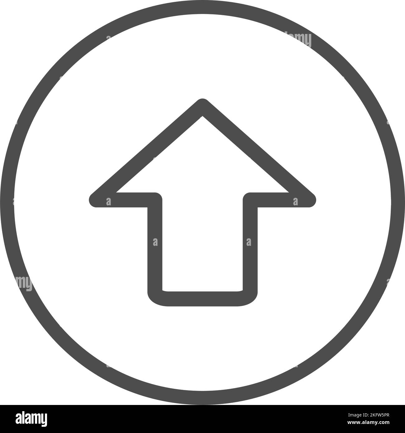 Transparent upload icon, unfilled upload button Stock Vector Image ...