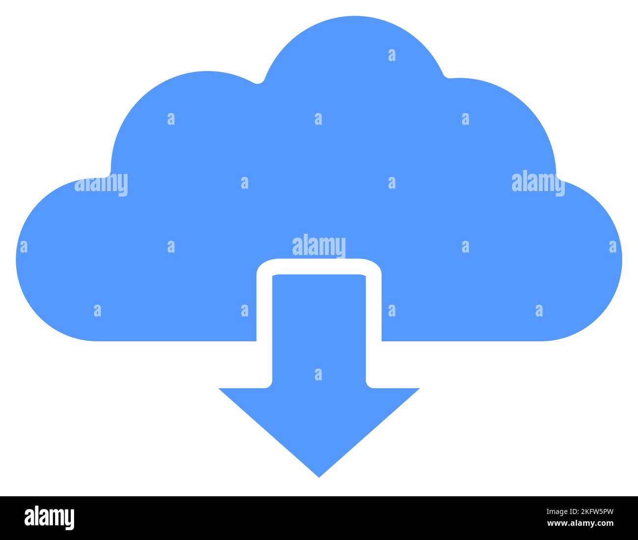 Cloud download icon, cloud icon with an arrow down Stock Vector Image ...