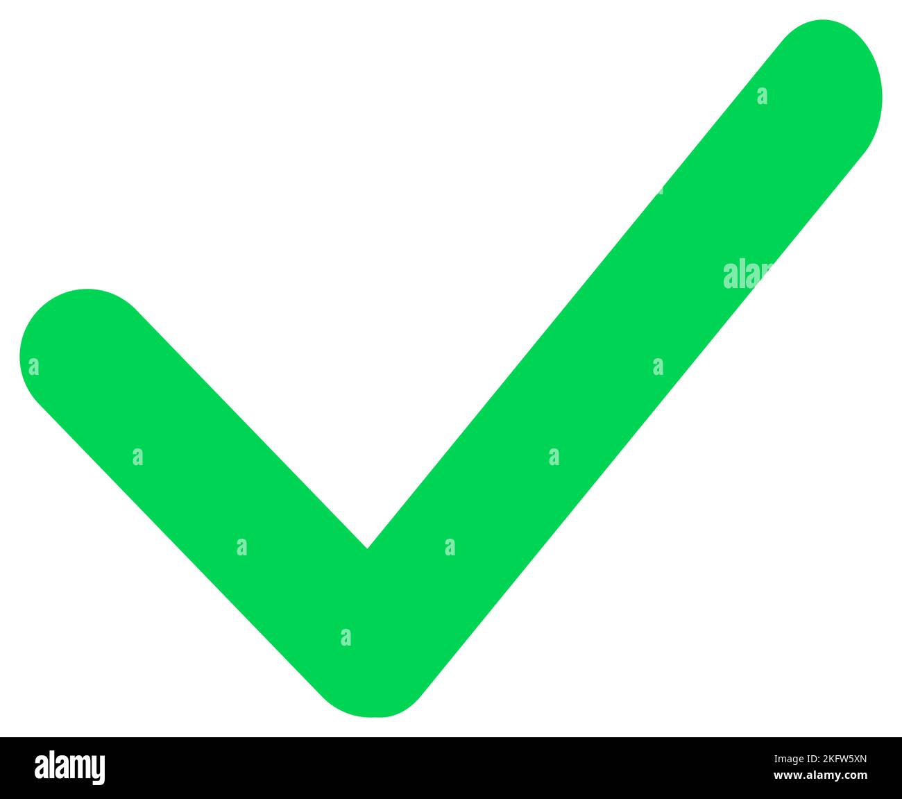Green confirmation sign with white outline, confirmation sign, green ...