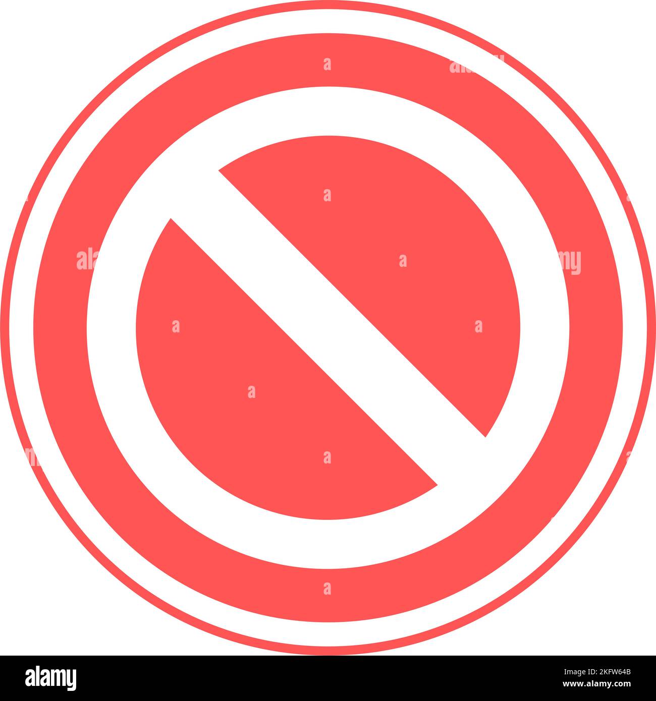 Prohibition icon, prohibition button, forbidden icon, ban icon Stock ...