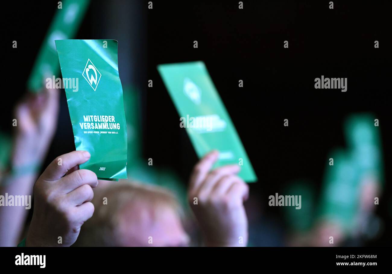 Bremen, Germany. 20th Nov, 2022. Soccer, Bundesliga, general meeting SV ...