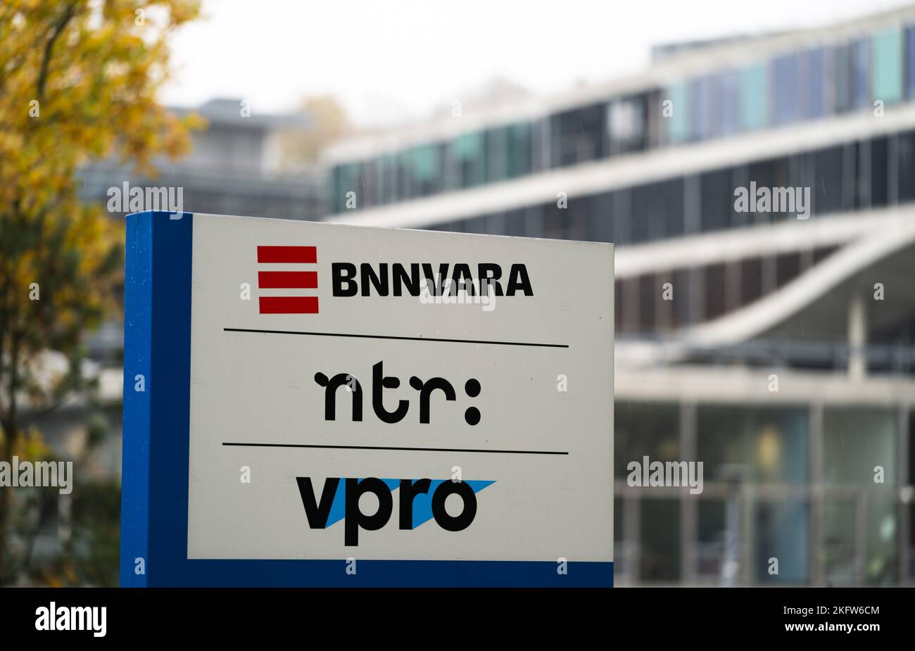 HILVERSUM - The building of BNNVARA, NTR and VPRO at the media park in ...
