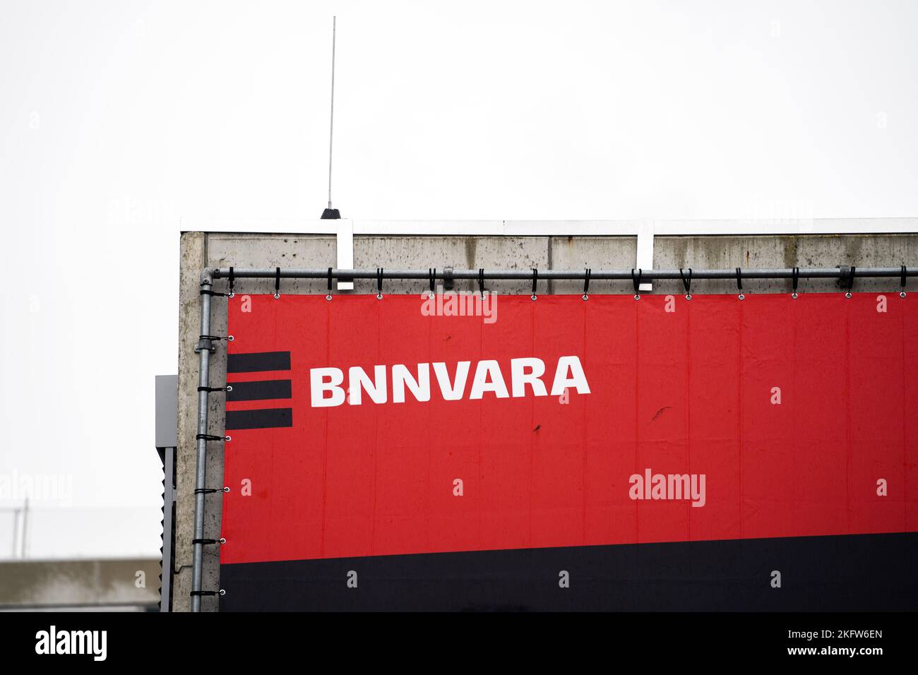 HILVERSUM - The BNNVARA logo on the media park in Hilversum. ANP JEROEN ...