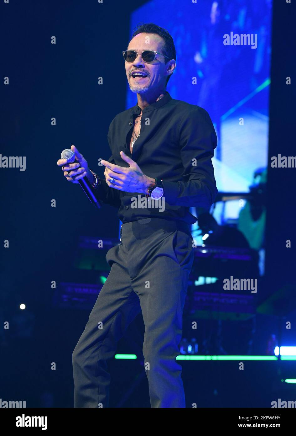 Miami, FL, USA. 19th Nov, 2022. Marc Anthony performs during the ...