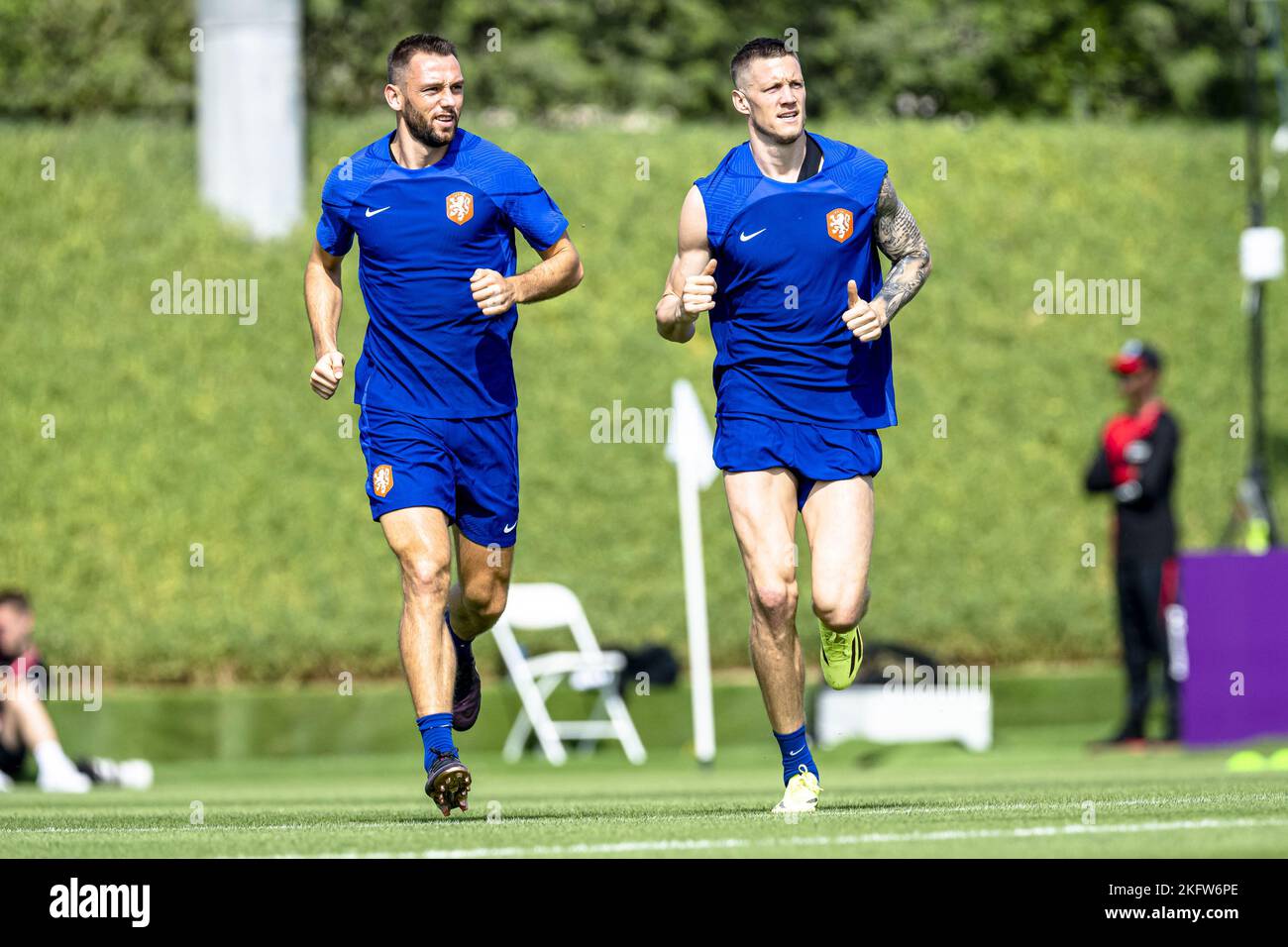 DOHA, 20-11-2022 Oranje in Qatar. Team Netherlands preparing for the ...