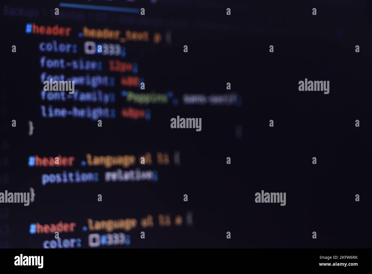 Software Developer Programming Code Abstract Computer Script Code Programming Code Screen Of