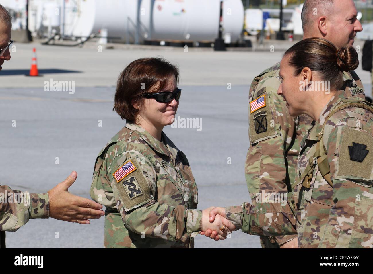 U.S. Army Brig. Gen. Laura McHugh bids farewell to Soldiers with ...