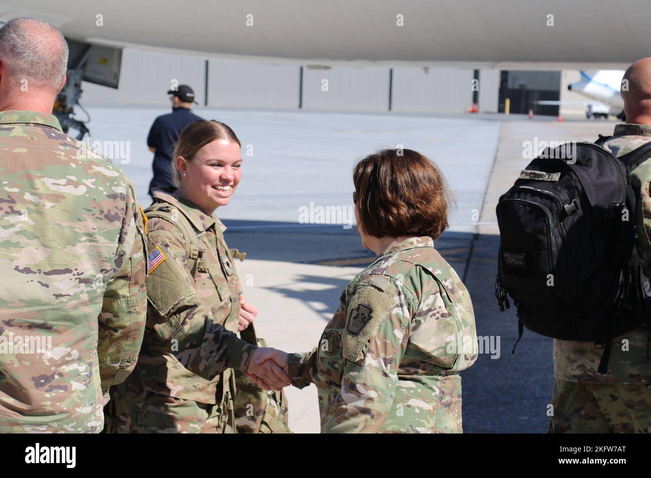 U.S. Army Brig. Gen. Laura McHugh bids farewell to Soldiers with ...