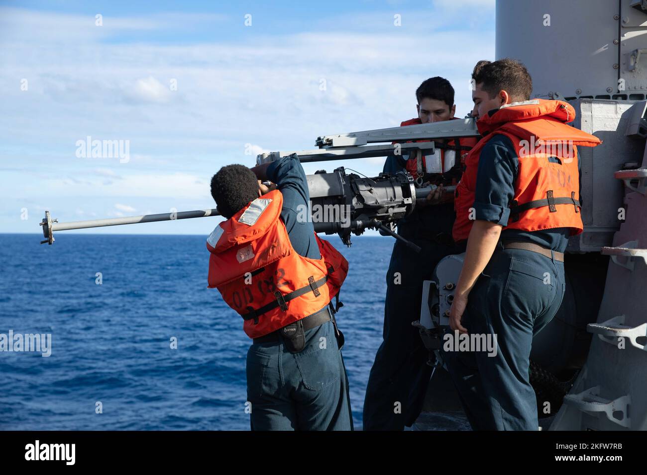 221010-N-LK647-0119 ATLANTIC OCEAN—Fire Controlman 3rd Class Sheldon ...